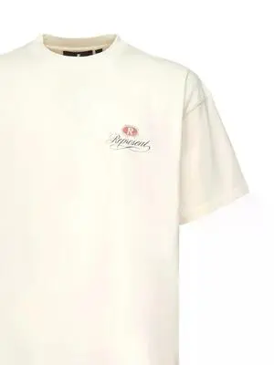 REPRESENT Logo-print T-shirt - Neutrals