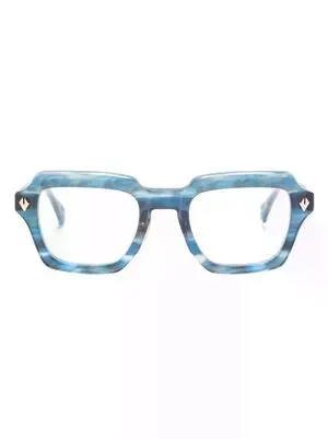 T HENRI EYEWEAR Continental Square-frame Glasses - Blue
