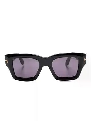 TOM FORD Ilias Rectangle Sunglasses - Black