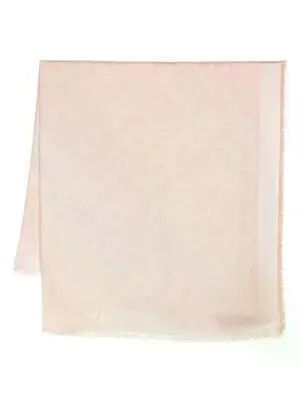 Mulberry Tree Square Monogram-pattern Scarf - Pink