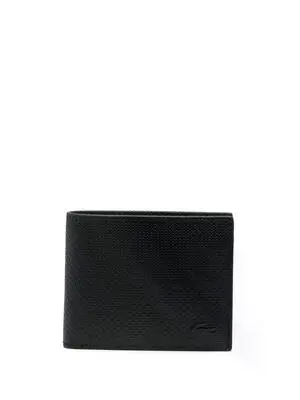 Lacoste Chantaco Textured Bi-fold Wallet - Black