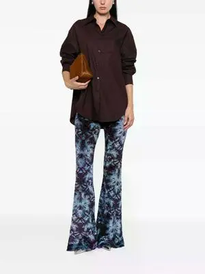 Etro Abstract-pattern Trousers - Blue