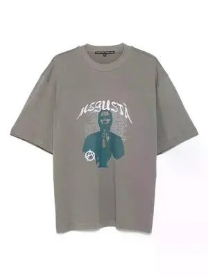 MEGUSTA Prayer Graphic-print T-shirt - Grey