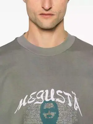MEGUSTA Prayer Graphic-print T-shirt - Grey