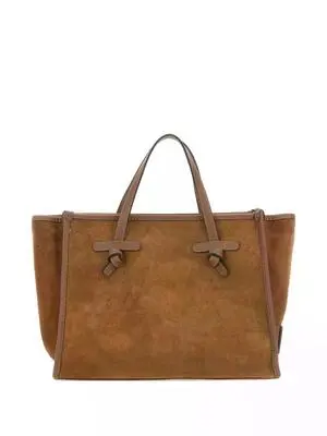 GIANNI CHIARINI Marcella Club Knot-detail Suede Tote Bag