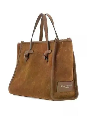 GIANNI CHIARINI Marcella Club Knot-detail Suede Tote Bag