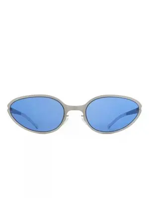 Mykita Bear Oval-frame Sunglasses - Silver