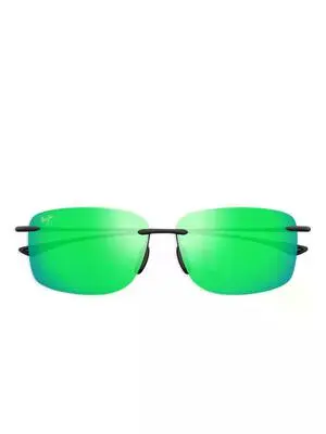 Maui Jim Hema Rimless Square Sunglasses - Black