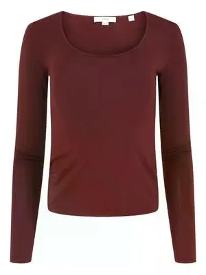 Vince Long-sleeved Scoop Neck T-shirt
