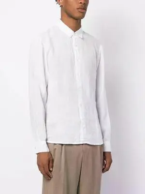 JAMES PERSE Long-sleeved Linen Shirt - White