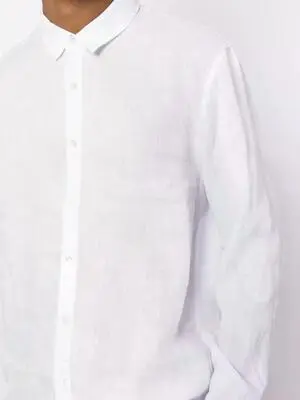 JAMES PERSE Long-sleeved Linen Shirt - White