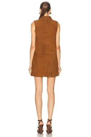 FRAME Suede City Shift Dress