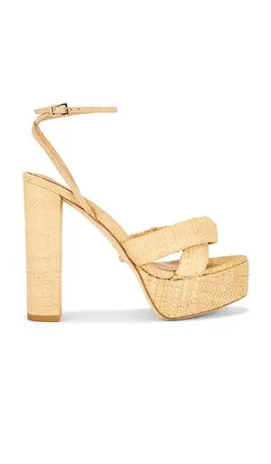 Raye Cayden Platform Sandals With Gold-tone Buckle