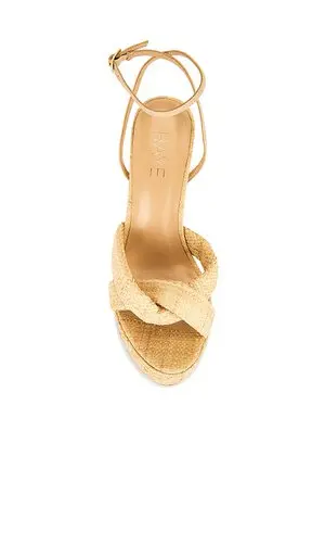 Raye Cayden Platform Sandals With Gold-tone Buckle
