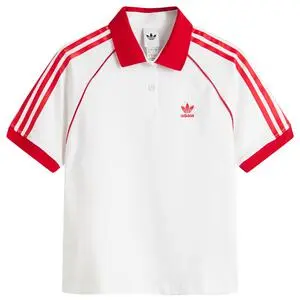 Adidas Adicolor Sst Short Sleeve Polo - White/better Scarlet