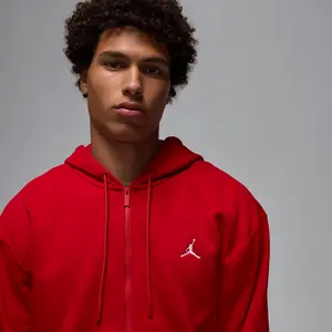 JORDAN Brooklyn Fleece Full-zip Hoodie - Red
