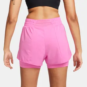 Nike One Dri-fit High-waisted 3" 2-in-1 Shorts - Red