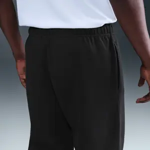 Nike Solo Swoosh Fleece Open-hem Pants - Black
