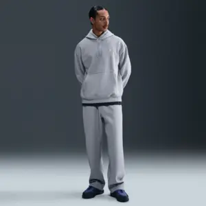 Nike Solo Swoosh Pullover Hoodie - Grey