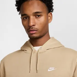 Nike Club Pullover Fleece Hoodie - Brown