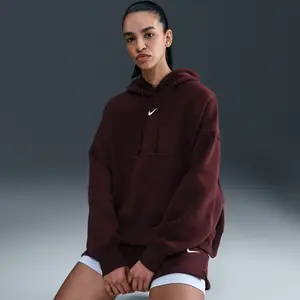 Nike Sportswear Phoenix Fleece Over-oversized Pullover Hoodie - Red