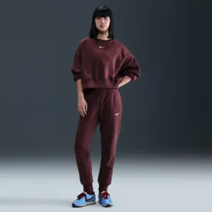 Nike Sportswear Phoenix Fleece Mid-rise Sweatpants - Red