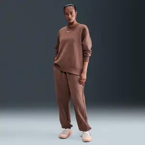 Nike Sportswear Phoenix Fleece Oversized Crew-neck Sweatshirt - Brown