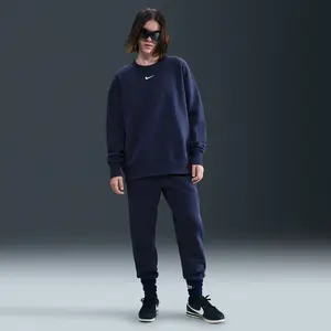 Nike Sportswear Phoenix Fleece Oversized Crew-neck Sweatshirt - Blue