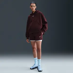 Nike Sportswear Phoenix Fleece Mid-rise 4" Shorts - Red