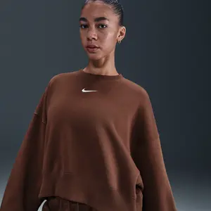 Nike Sportswear Phoenix Fleece Over-oversized Crew-neck Sweatshirt - Brown