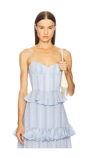 Prabal Gurung Bralette Corset With Peplum