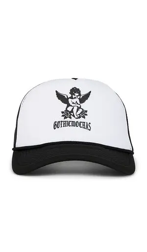 GOTHICMOCHAS Angel 2.0 Trucker Hat - White & Black
