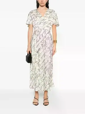 Karl Lagerfeld Scribble-print Midi Dress