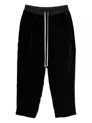 Rick Owens Velvet Drawstring Trousers