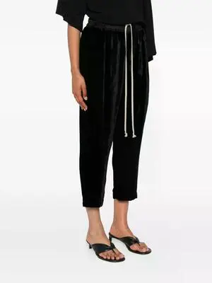 Rick Owens Velvet Drawstring Trousers