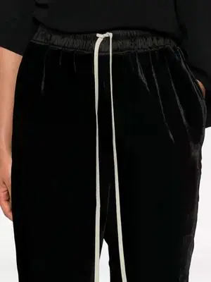 Rick Owens Velvet Drawstring Trousers