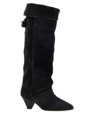 Isabel Marant Étoile 45mm Elisa Suede Boots - Black