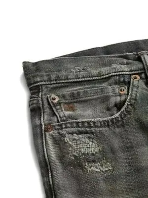 Ralph Lauren Distressed High-rise Jeans
