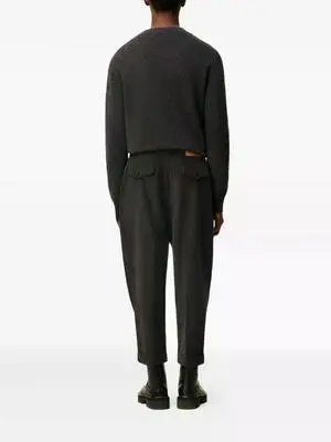 AMI Paris Pleated Cuffed Trousers