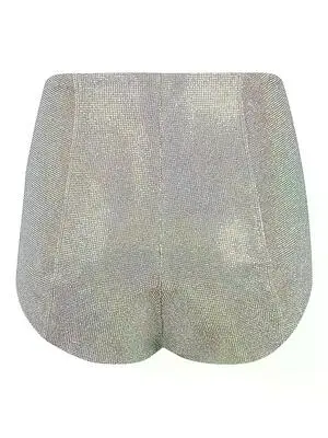 GAIA CANCIANI Crystal-embellished Zip Shorts