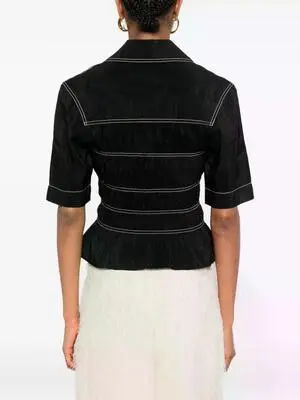 Nanushka Smocked-detail Shirt