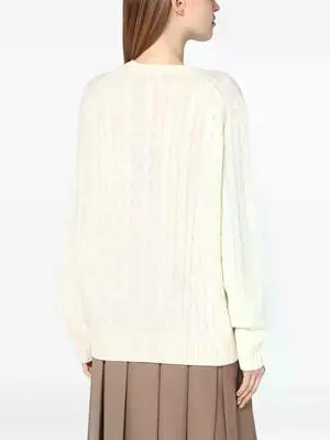 Polo Ralph Lauren Cable-knit Crew-neck Sweater - Neutrals