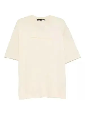 MEGUSTA Logo-print T-shirt - Neutrals