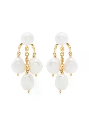 WOUTERS & HENDRIX Pearl-embellished Earrings - Gold