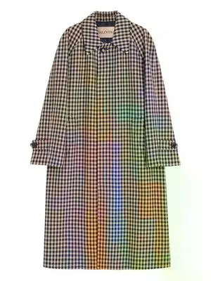 Valentino Garavani Checked Long Coat