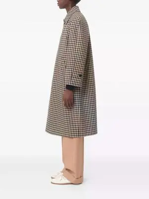 Valentino Garavani Single-breasted Vichy-patterned Coat
