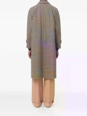 Valentino Garavani Single-breasted Vichy-patterned Coat