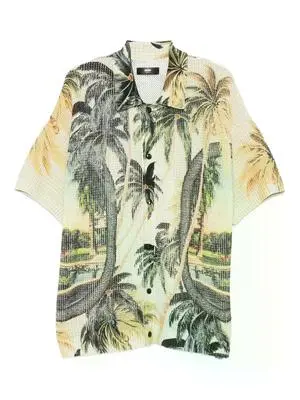 Amiri Palm Tree-print Shirt - Green
