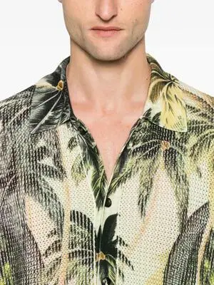Amiri Palm Tree-print Shirt - Green