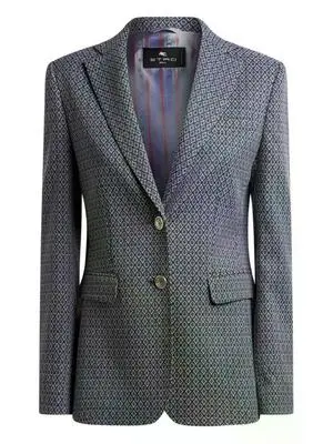 Etro Single-breasted Blazer - Blue